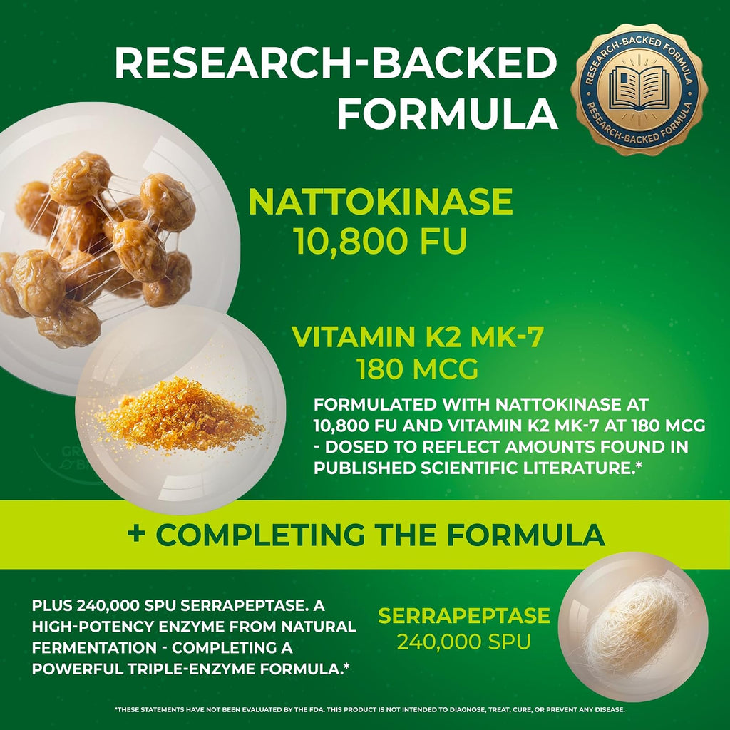 Nattokinase multivitamins for daily wellness