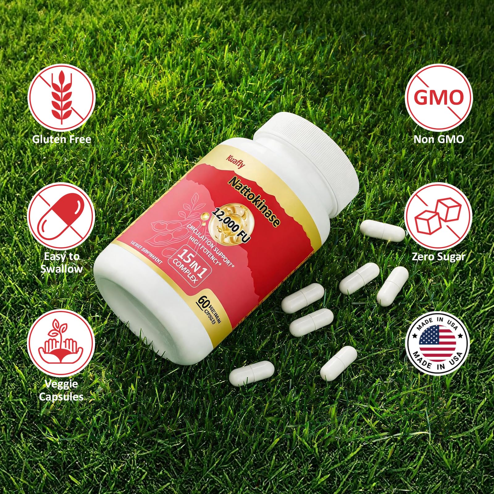 Nattokinase multivitamins for daily wellness