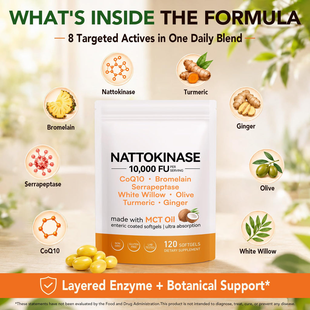 Nattokinase multivitamins for daily wellness