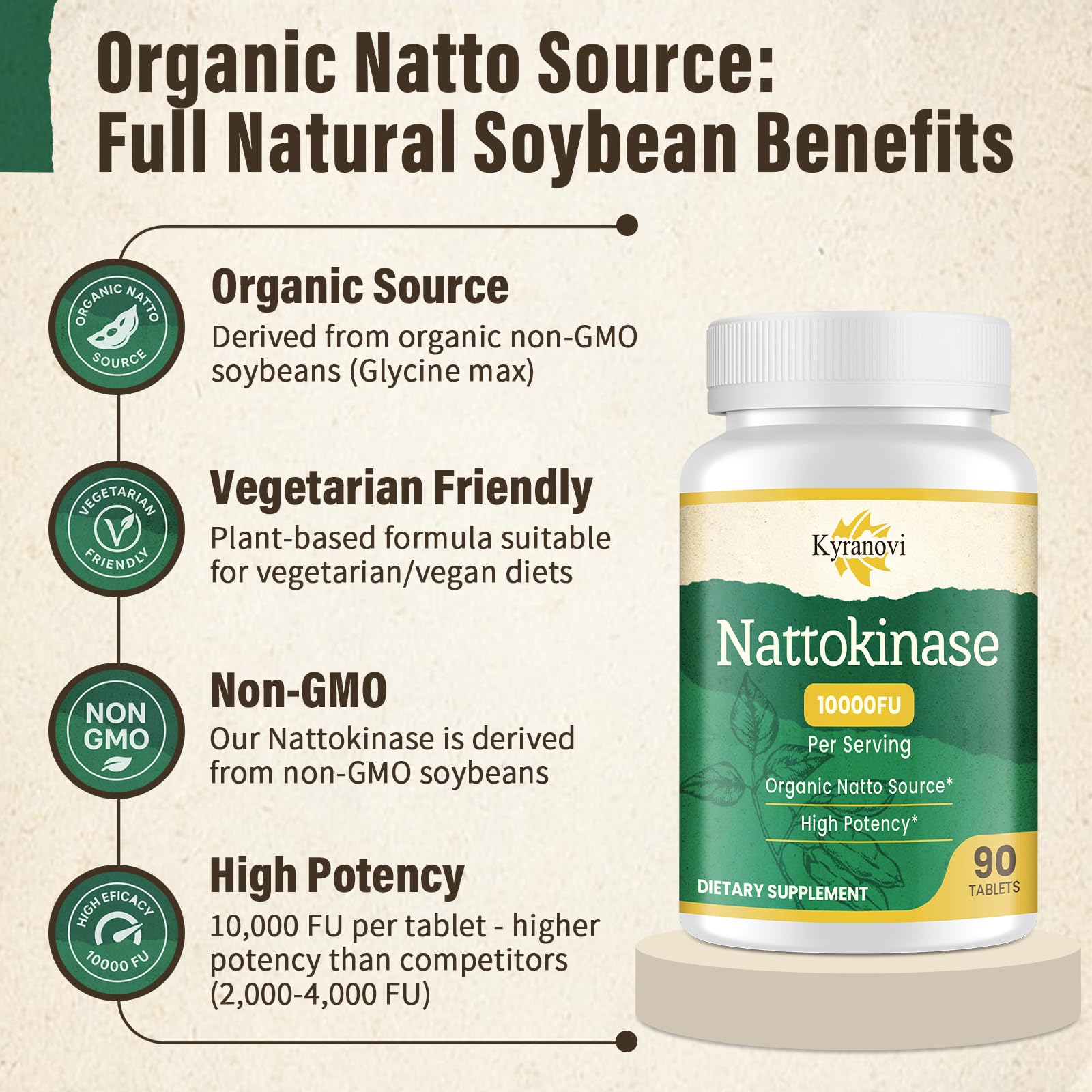 Nattokinase multivitamins for heart health