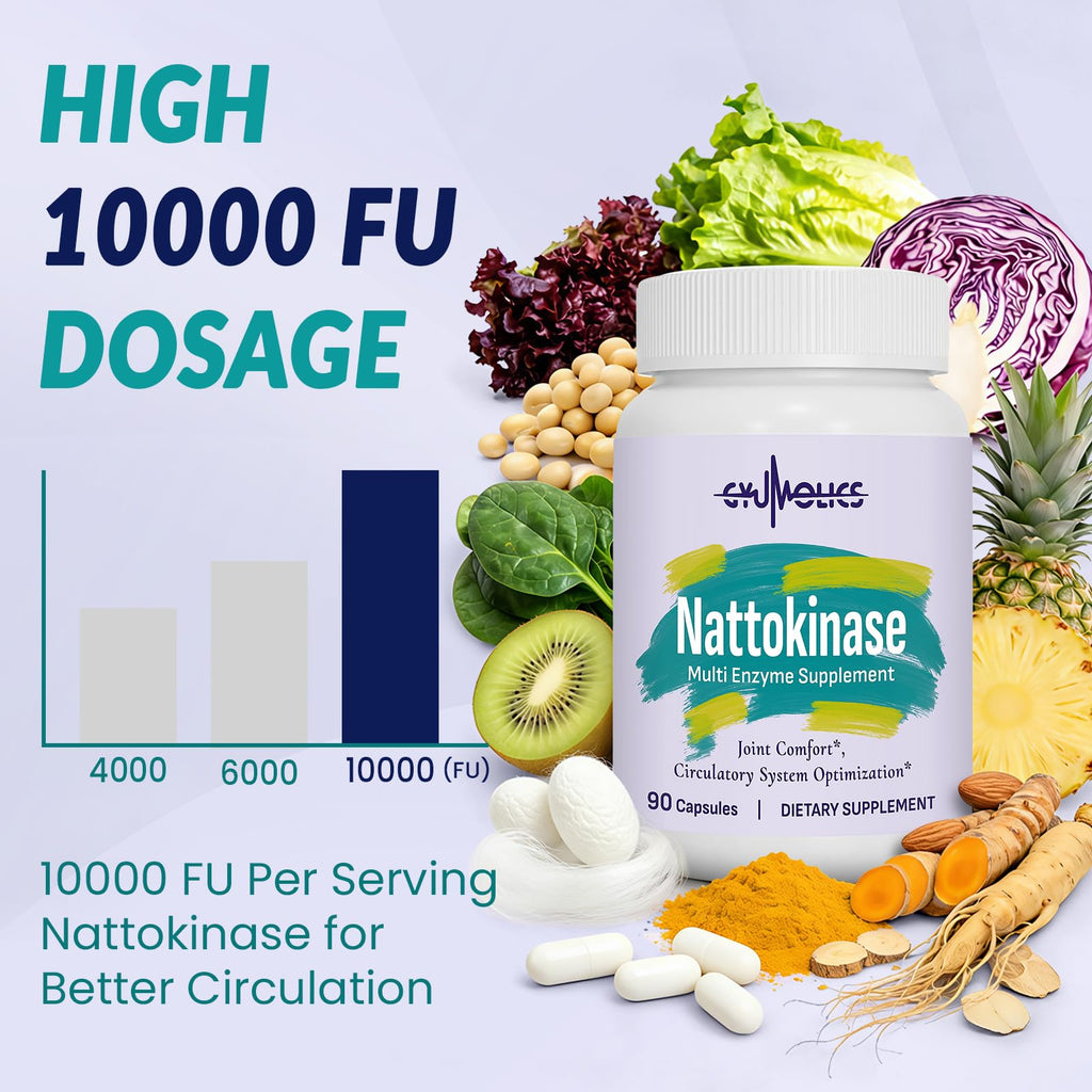 Nattokinase multivitamins for overall vitality