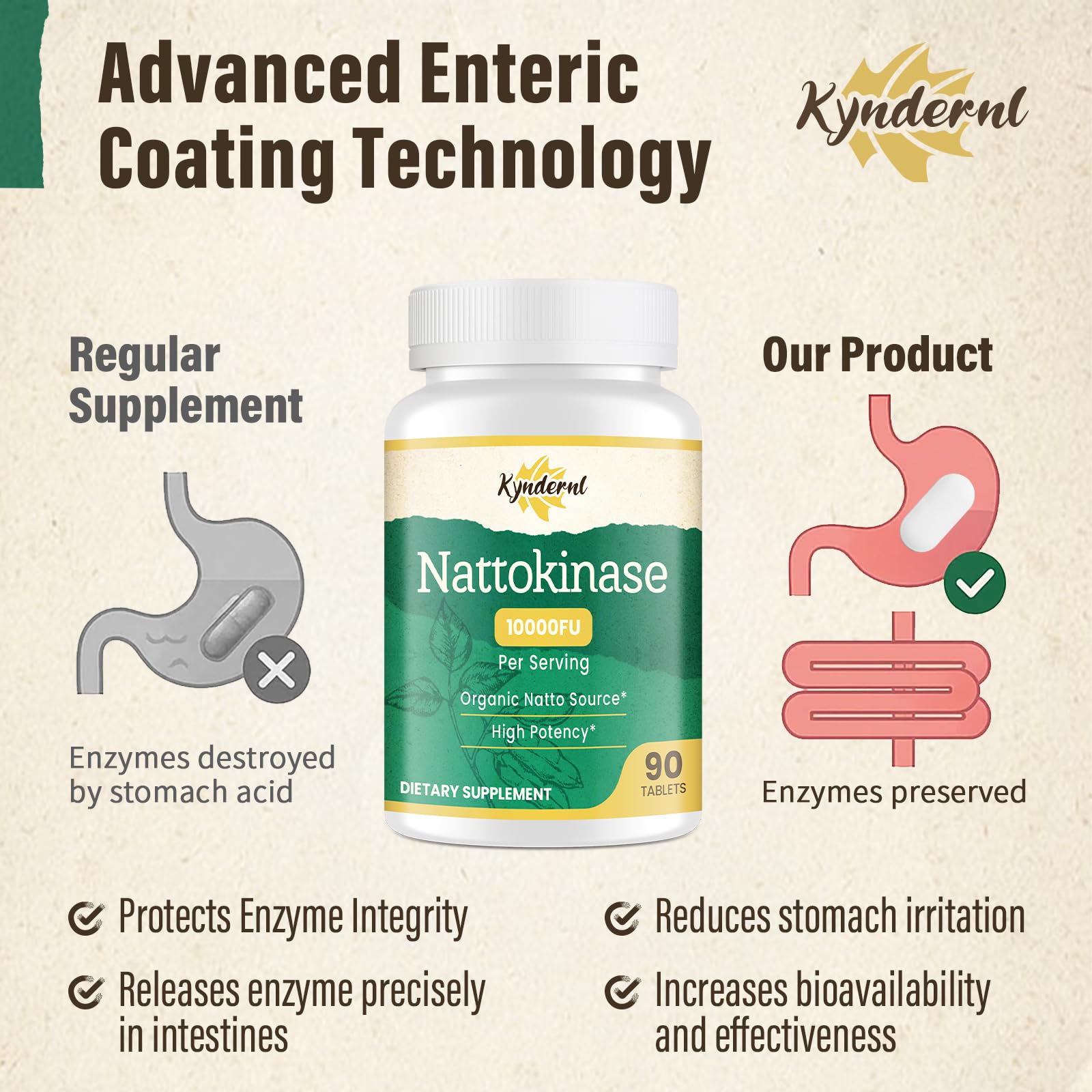 Nattokinase supplement for active lifestyle