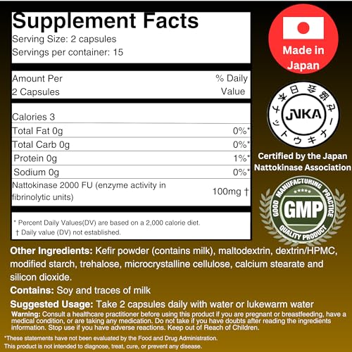 Nattokinase supplement for active lifestyles