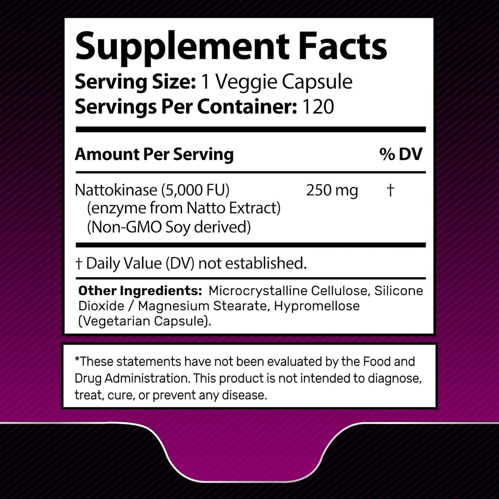 Nattokinase supplement for women's wellness