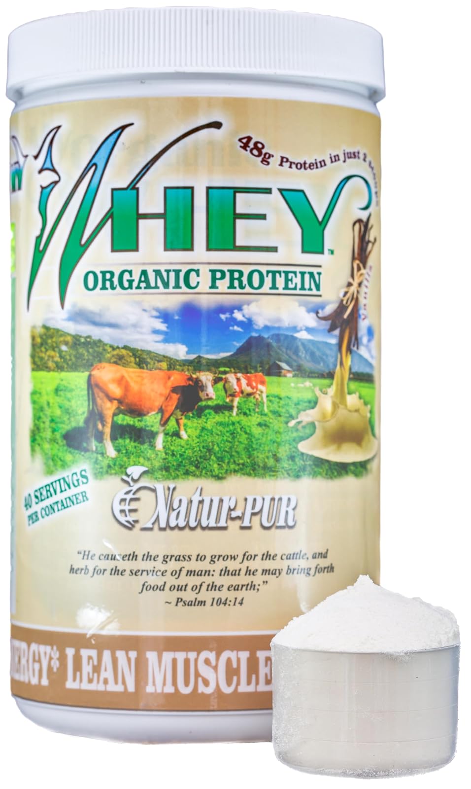 Natur-Pur organic whey protein powder