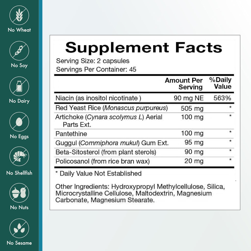 Natura red yeast rice dietary supplement