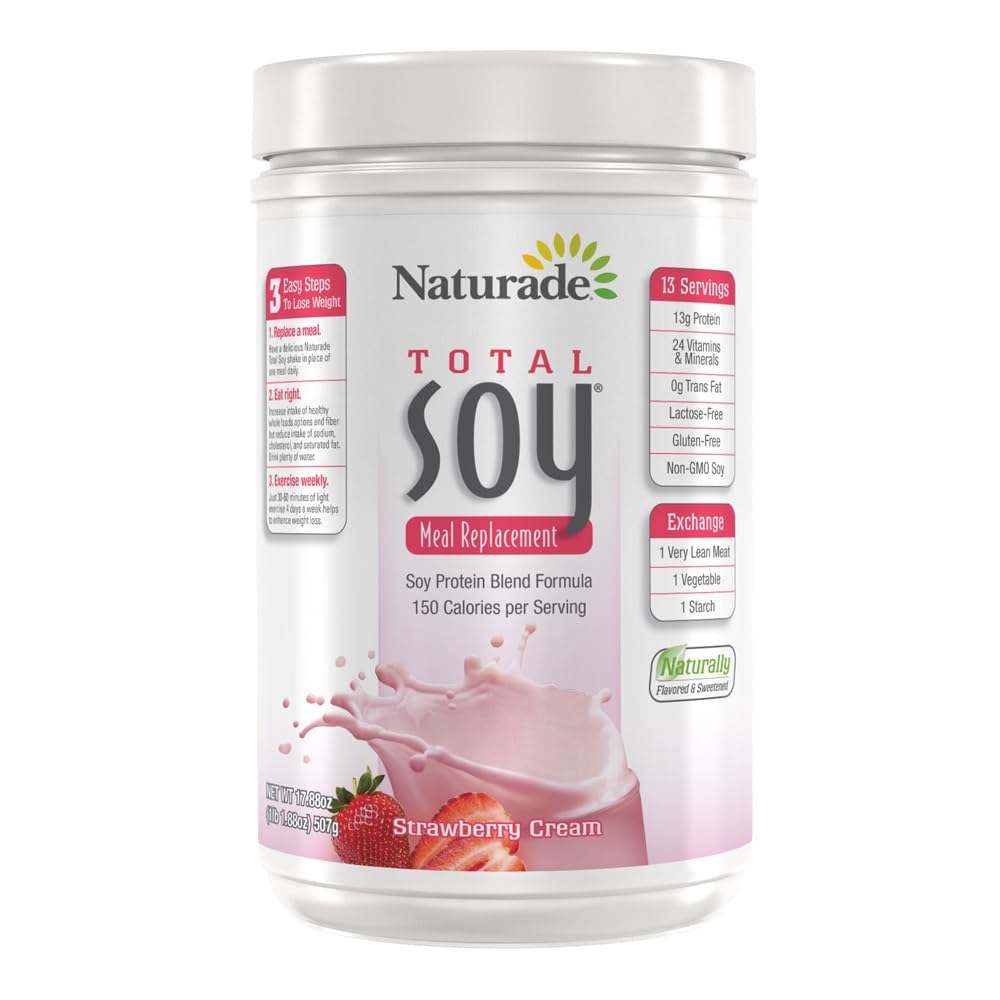 Naturade soy protein powder strawberry