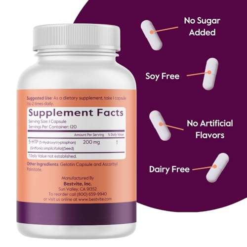 Natural 5-HTP benefits for anxiety relief