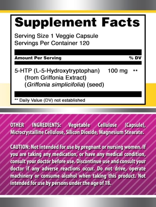 Natural 5-HTP supplement for sleep