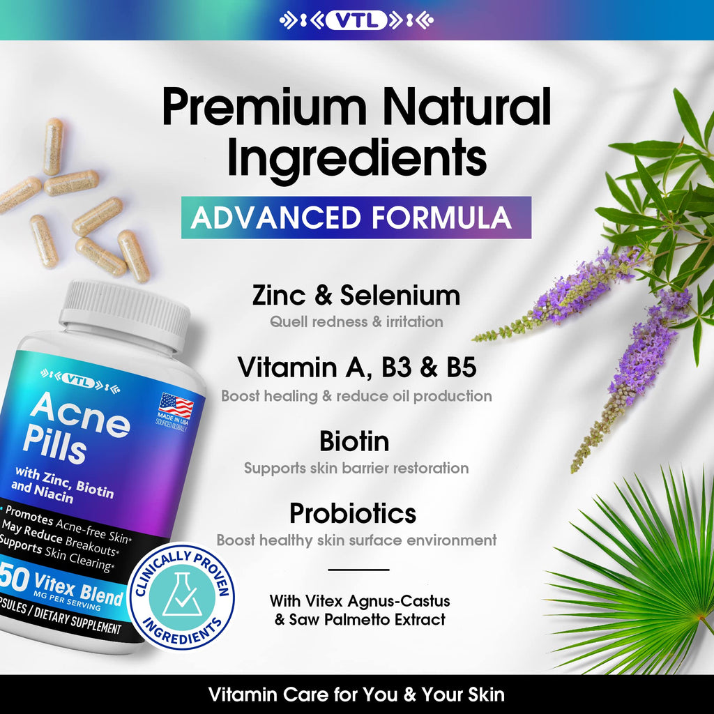 natural acne relief with vitamin supplements