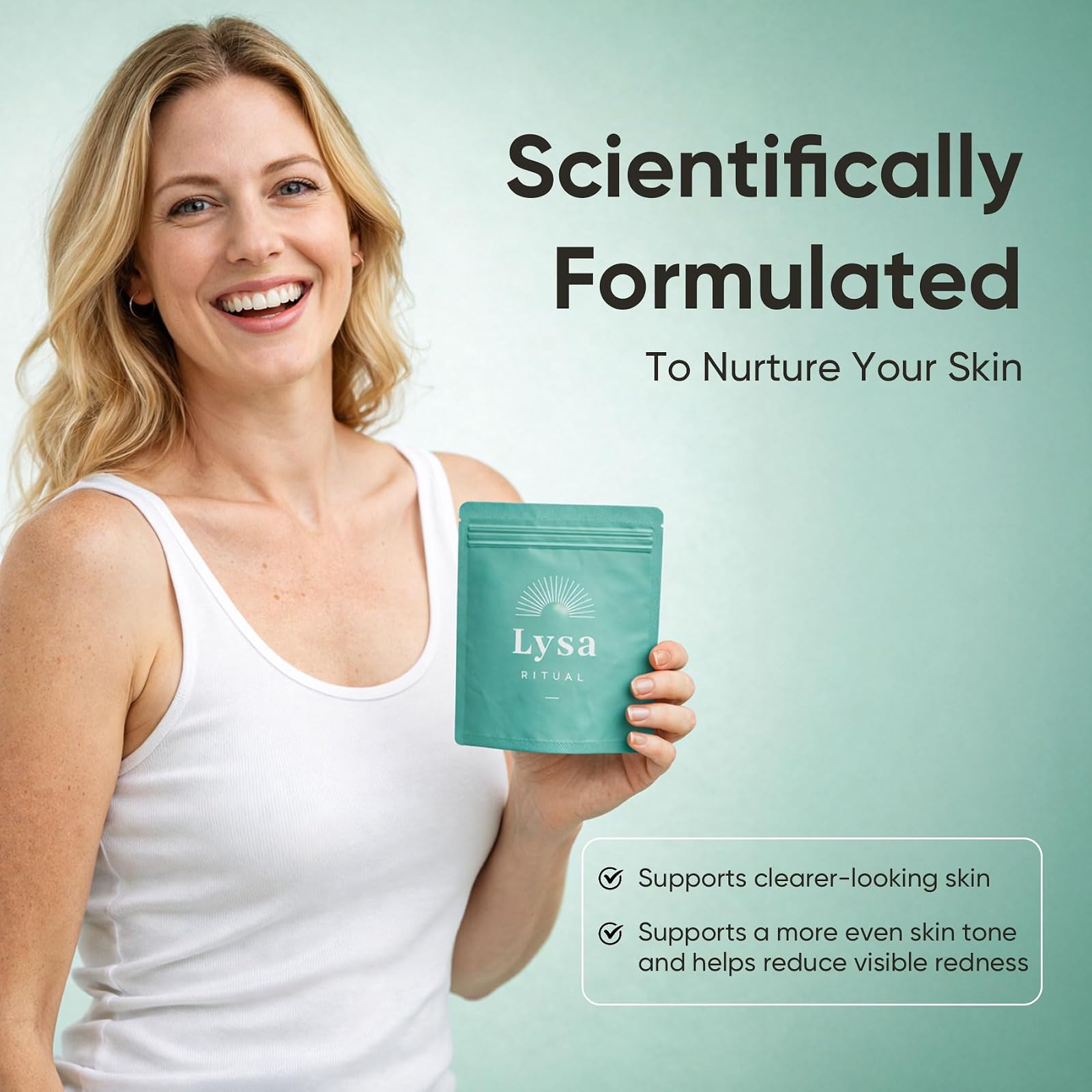 natural acne support with LYSA gummies