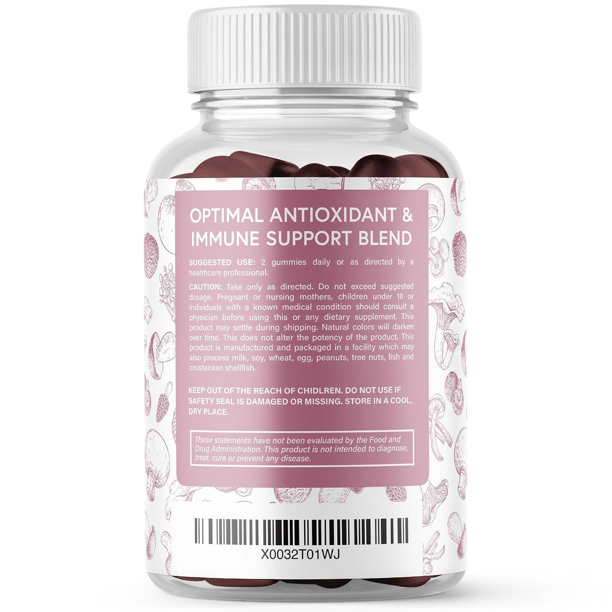Natural adaptogen gummies for stress relief