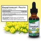 Natural adaptogen Lomatium Root supplement