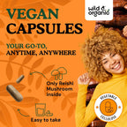 Natural adaptogen Reishi supplement