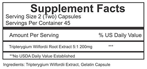 Natural adaptogen supplement with Thunder God Vine
