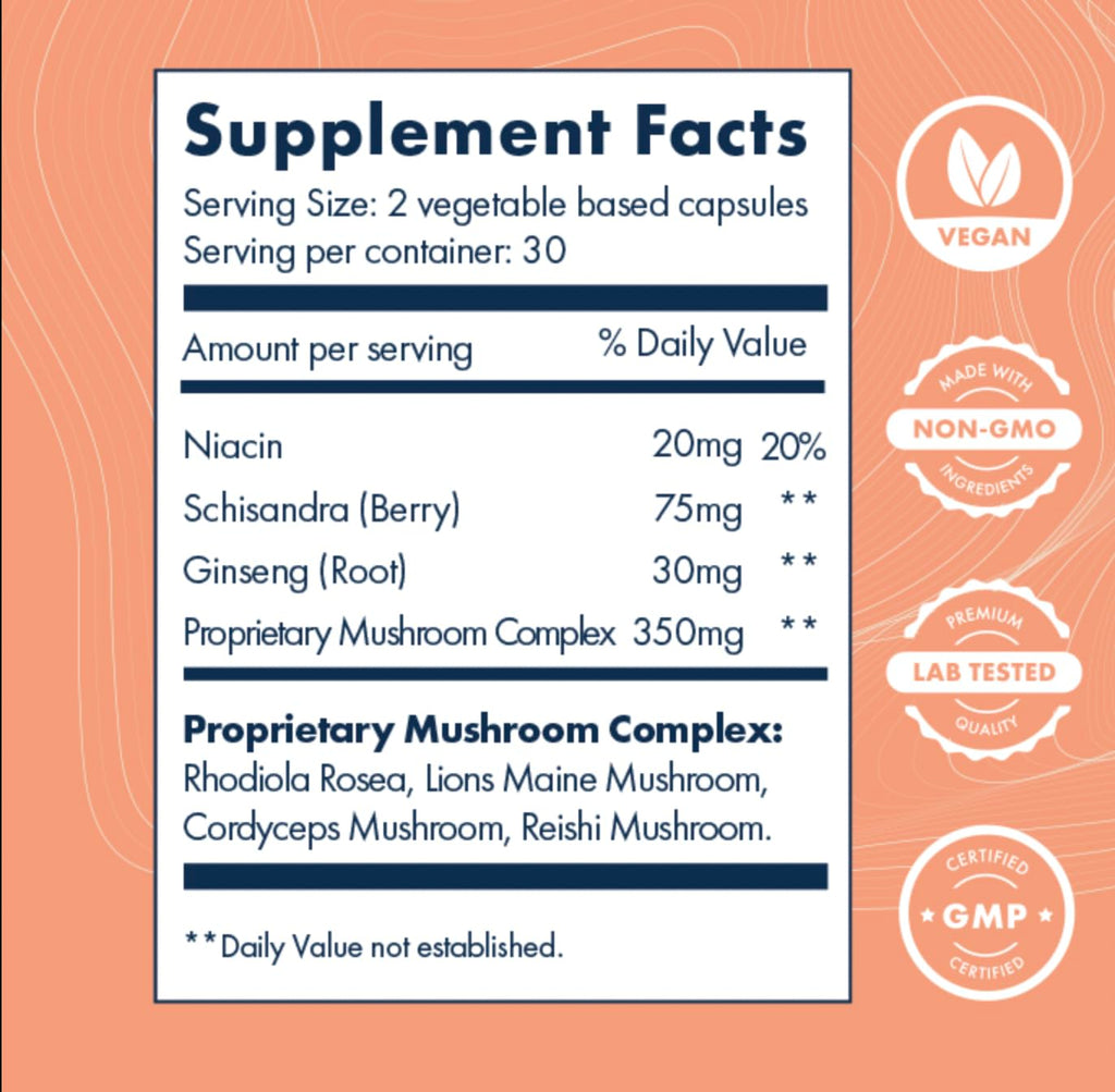 Natural adaptogens for daily vitality