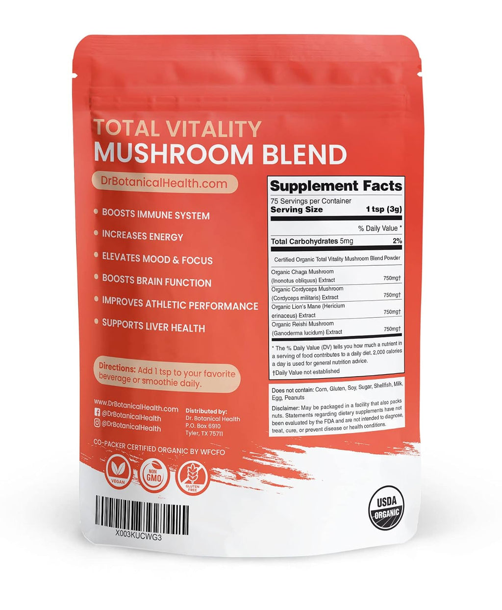 natural adaptogens in mushroom blend