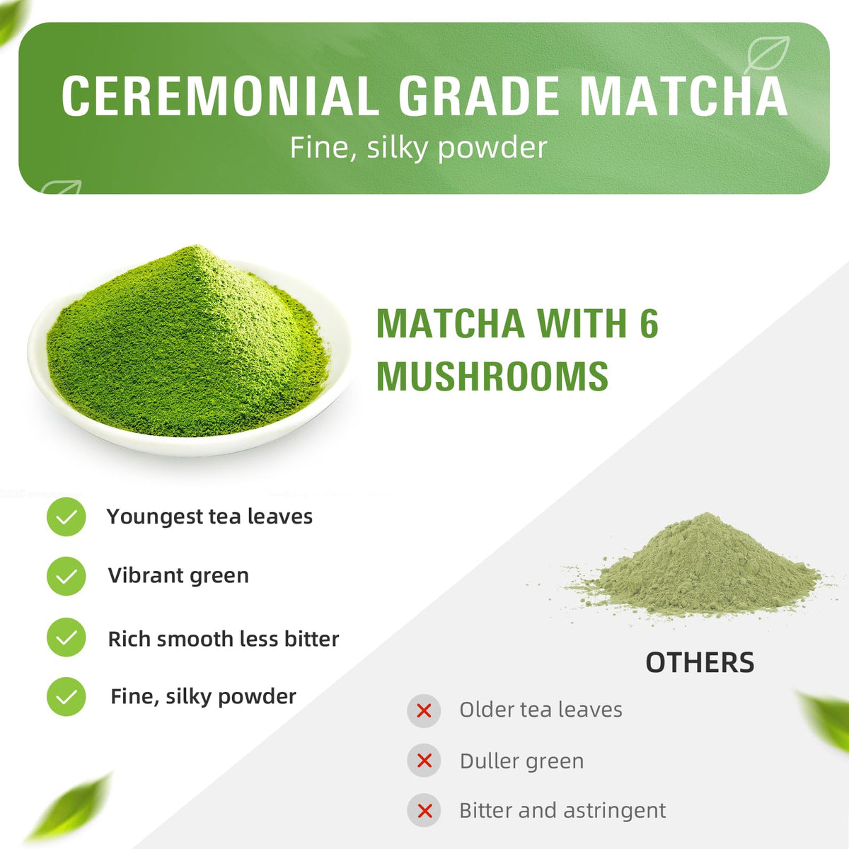 natural adaptogens in mushroom matcha