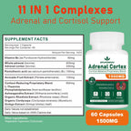 Natural adrenal extract for stress relief