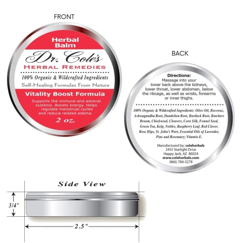 Natural adrenal support balm by Dr. Cole's