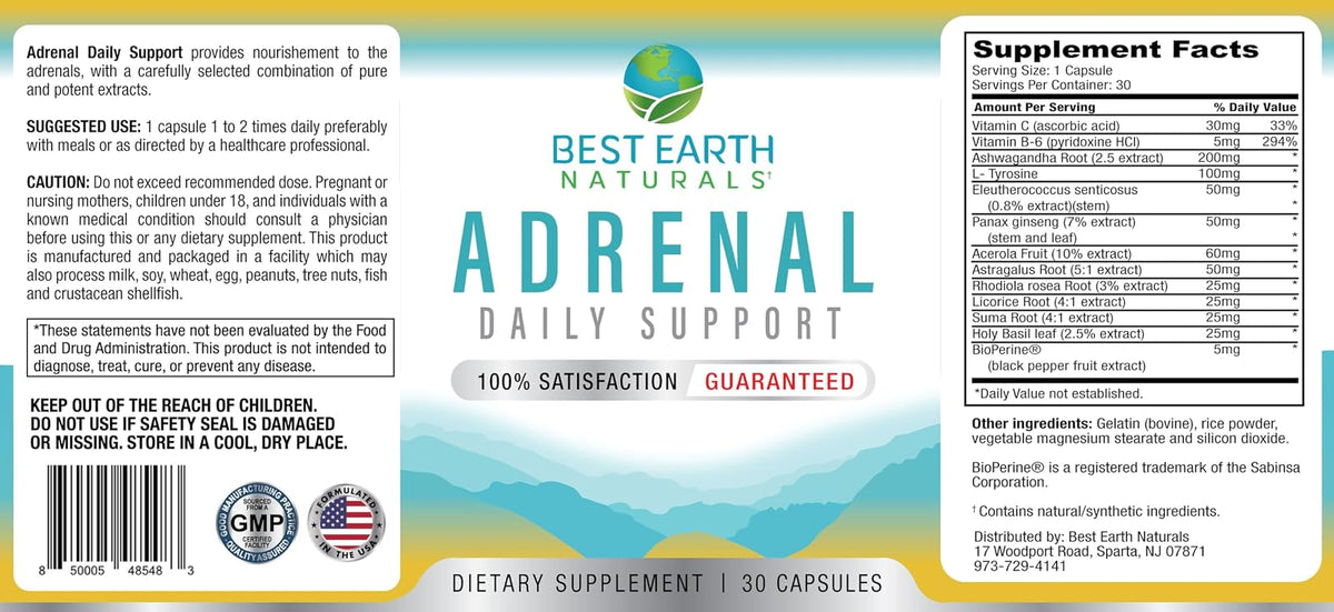natural adrenal support for stress relief