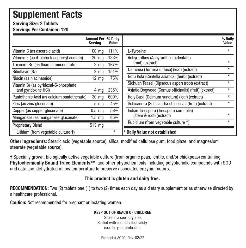 natural adrenal support multivitamins
