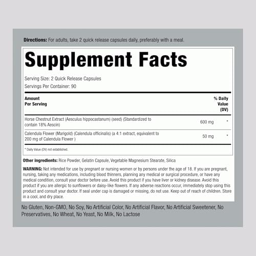 natural aescin for healthy circulation