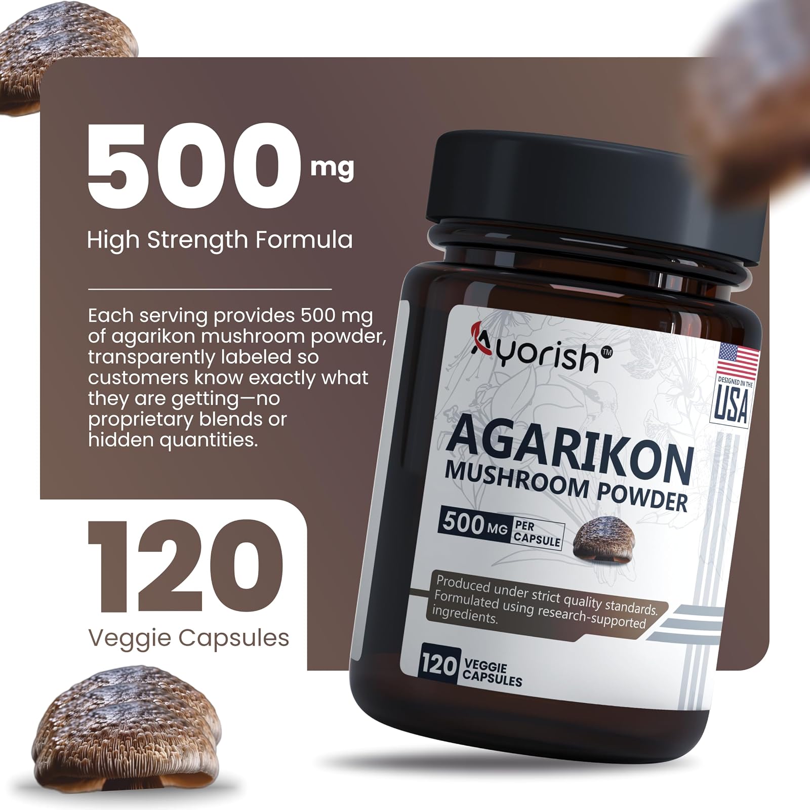 Natural Agarikon mushroom supplement