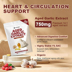 Natural aged garlic supplement 750 mg