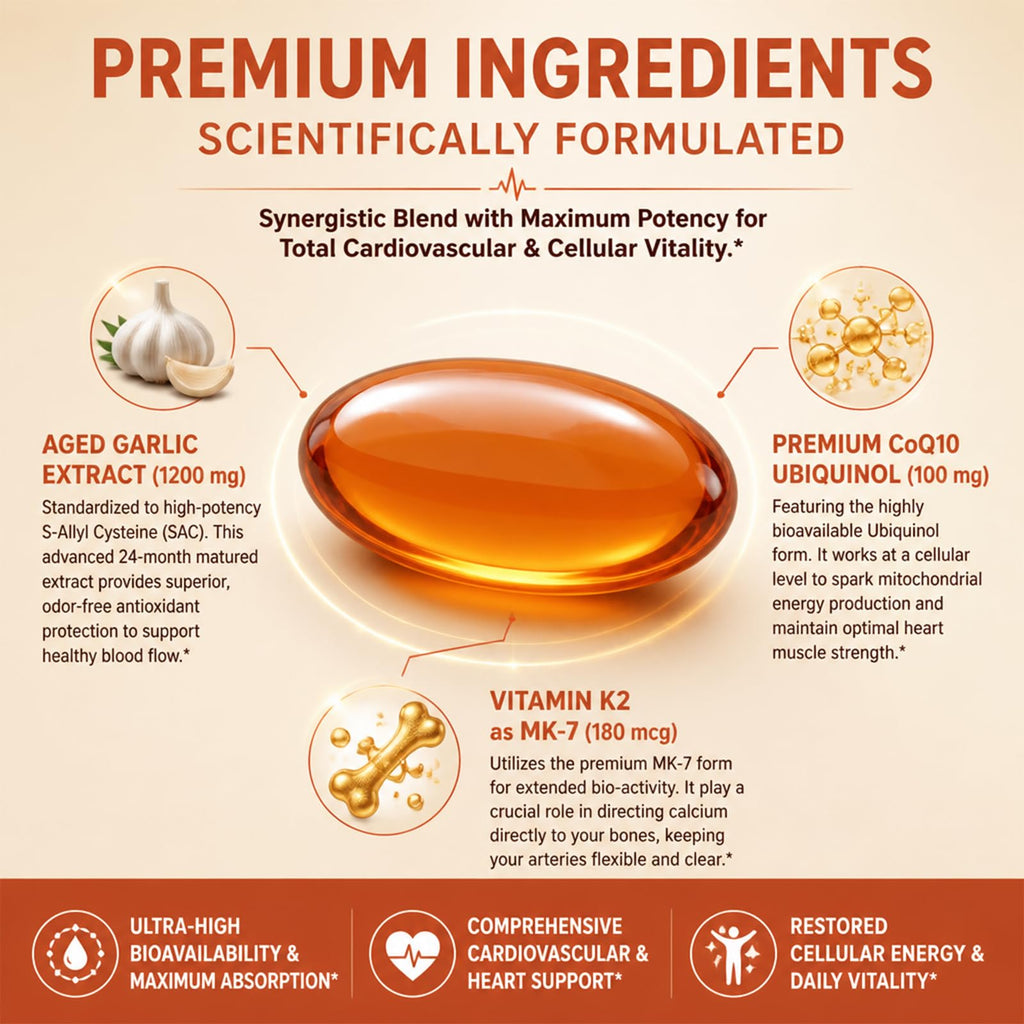 Natural aged garlic supplement benefits