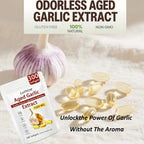 natural aged garlic supplement capsules