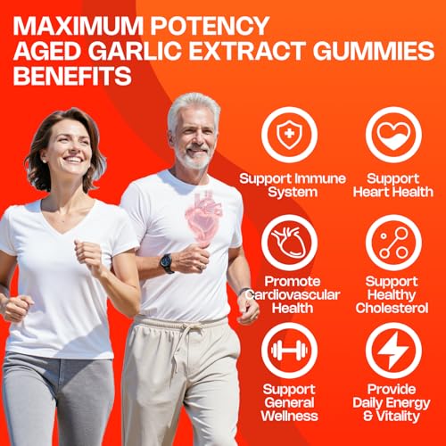 natural aged garlic supplement gummies