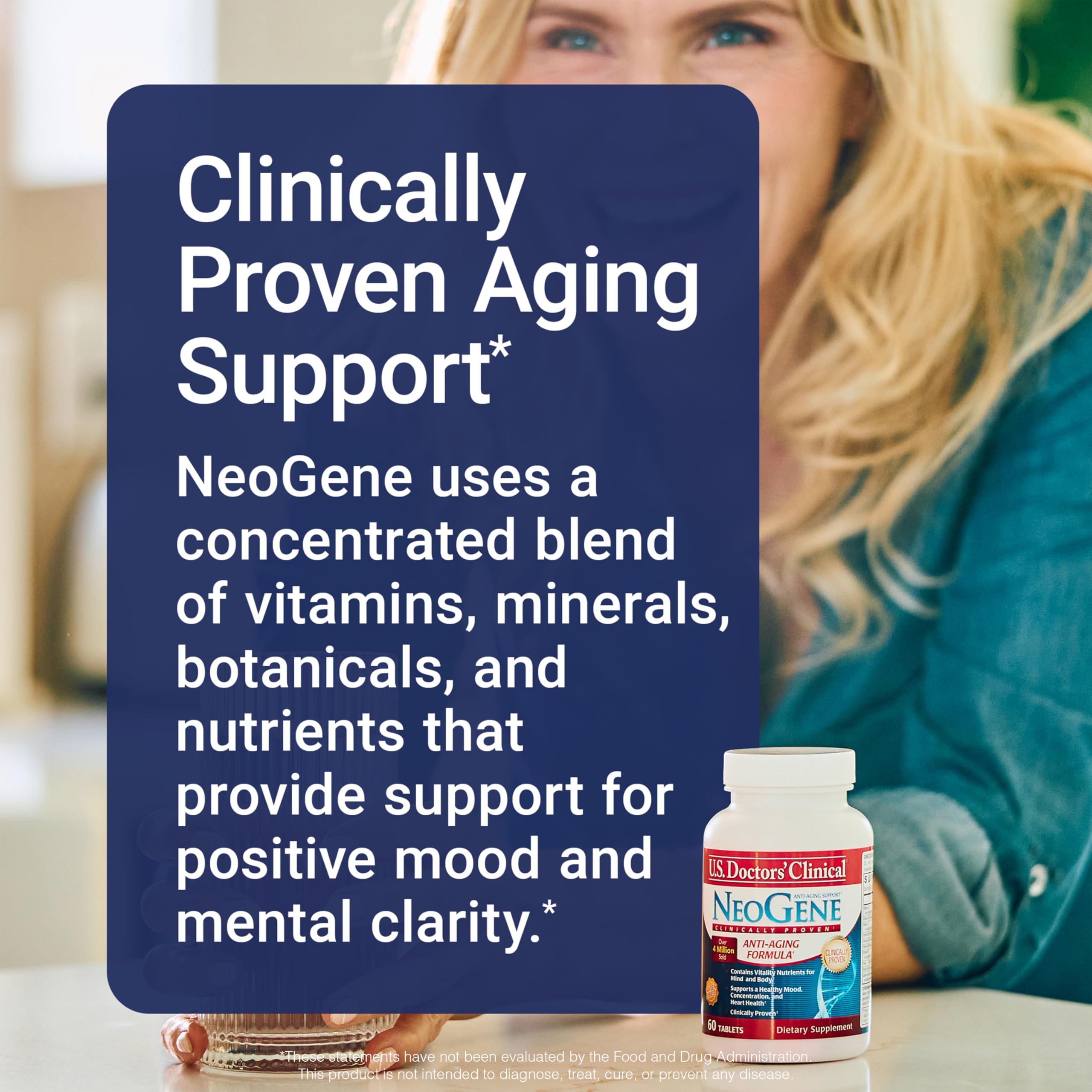 natural aging support with blended vitamins