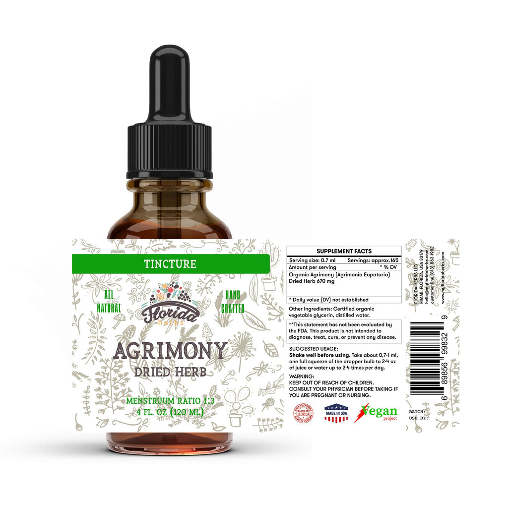 Natural agrimony tincture for vitality