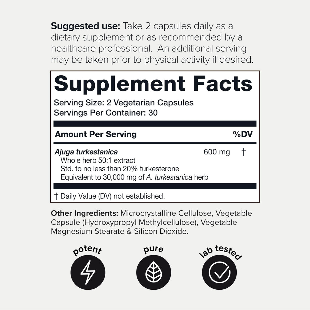 Natural Ajuga Turkestanica extract capsules