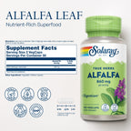 Natural alfalfa leaf supplement for wellness