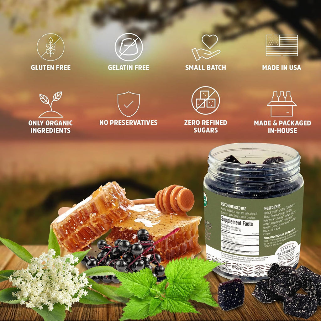 Natural allergy relief gummy supplement