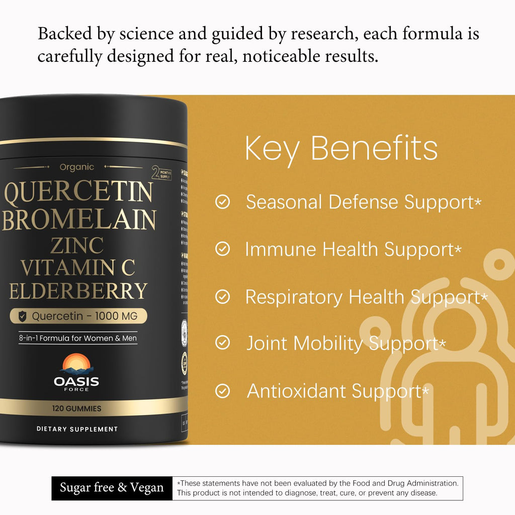 Natural allergy relief Quercetin gummies
