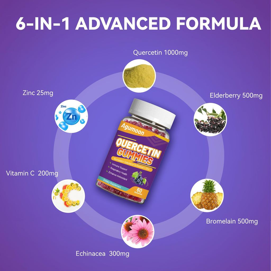 Natural allergy relief Quercetin gummies