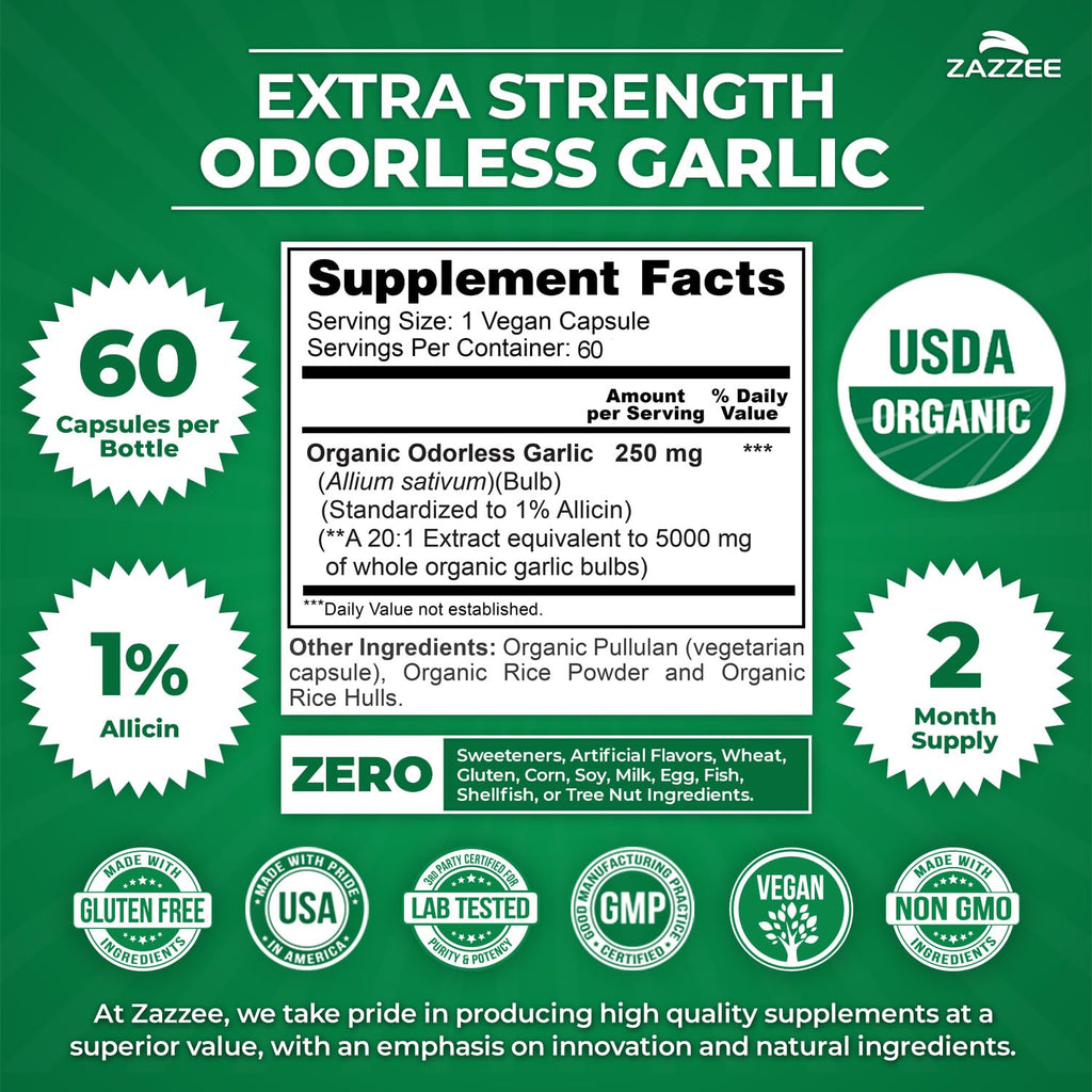 natural allicin source in capsules