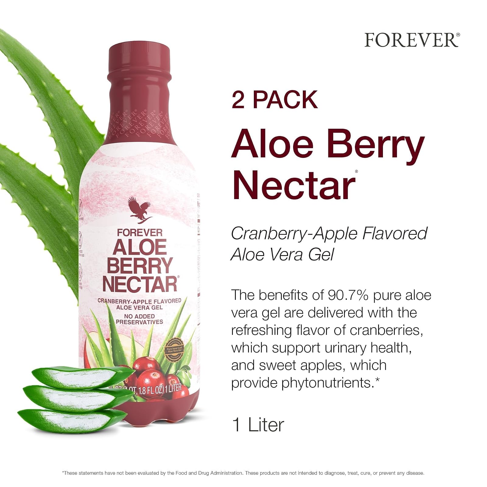 Natural aloe vera berry drink