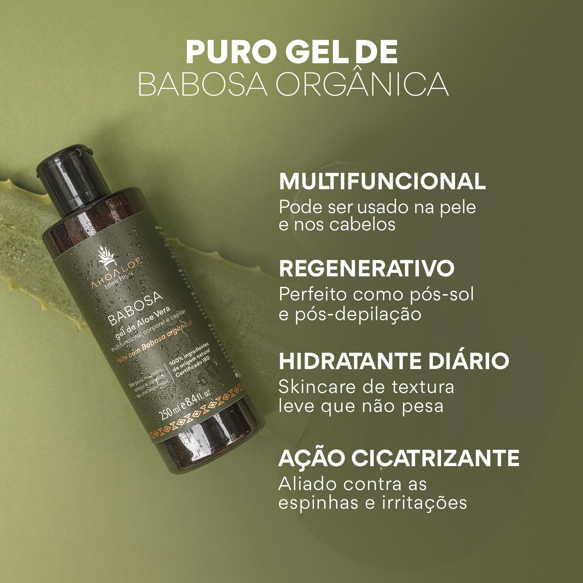 Natural aloe vera gel benefits