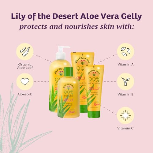 natural aloe vera gelly for sunburn relief