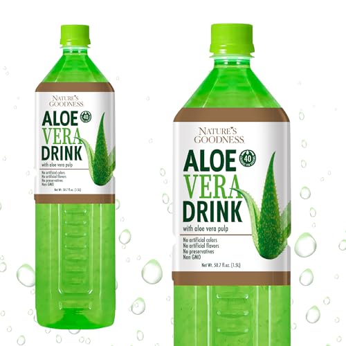 natural aloe vera juice with pulp