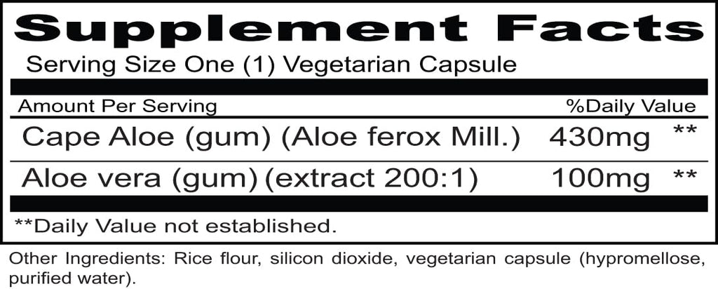 natural aloe vera supplement benefits