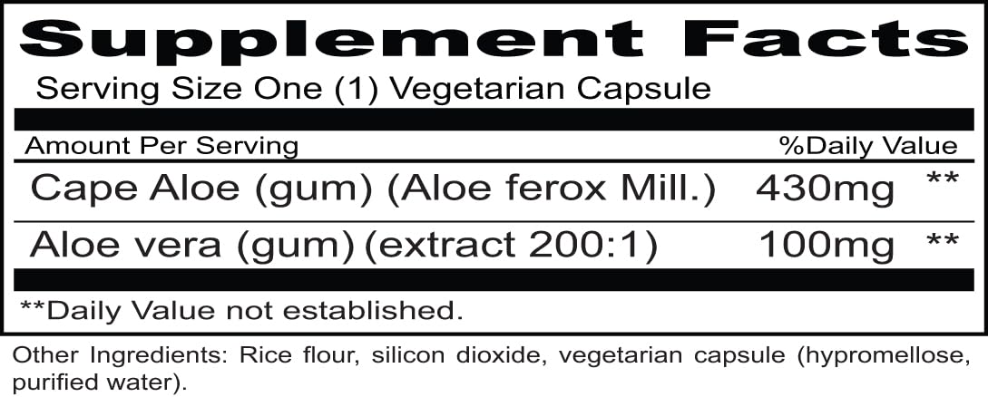 natural aloe vera supplement benefits