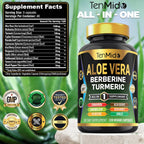Natural Aloe Vera supplement capsules