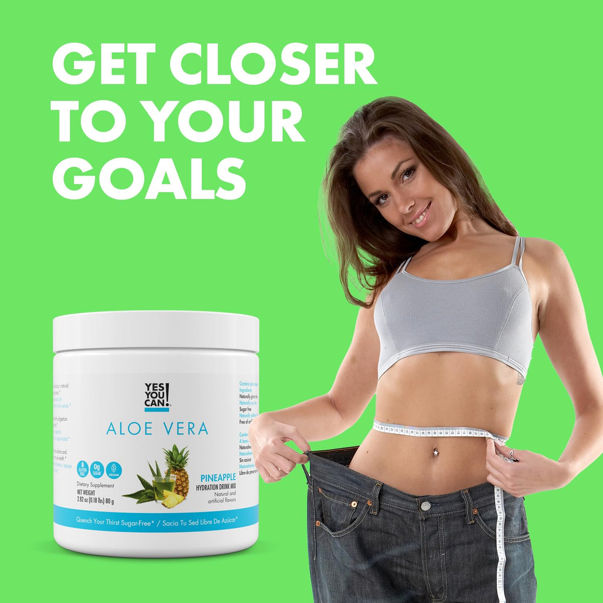 Natural aloe vera supplement mix