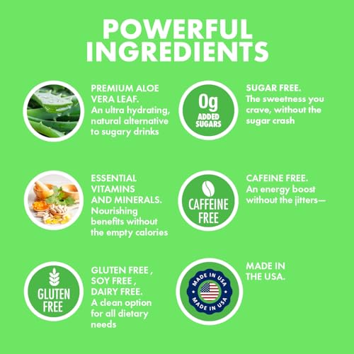 Natural aloe vera wellness supplement