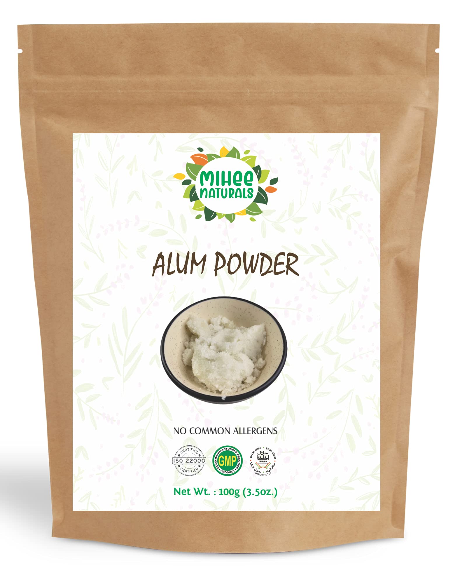 natural alum powder for deodorant